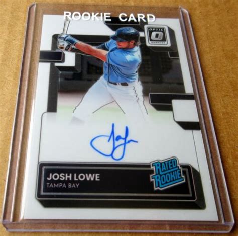 Josh Lowe 2022 Donruss Optic Auto Rated Rookie Card Rc Tampa Bay Rays🔥🔥