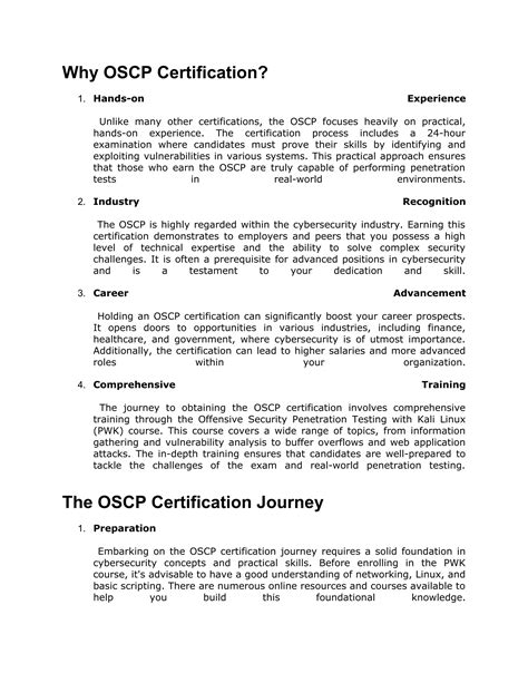 Unlocking Your Cybersecurity Potential With Oscp Certification 1docx