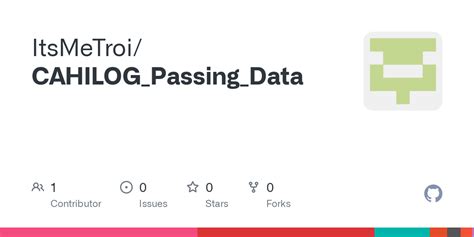 Github Itsmetroicahilogpassingdata