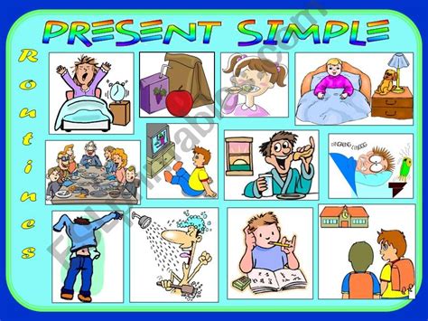 ESL - English PowerPoints: PRESENT SIMPLE (QUESTIONS) + DAILY ROUTINES