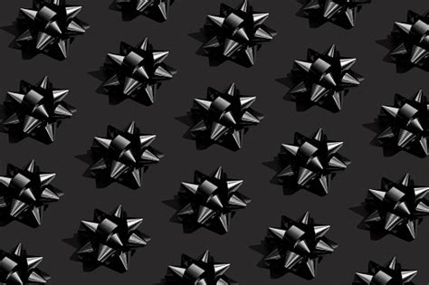 검은색 바탕에 반짝이는 검은색 활 블랙 프라이데이 흑백 개념입니다 크리스마스에 대한 스톡 사진 및 기타 이미지 크리스마스 0명 가격 Istock