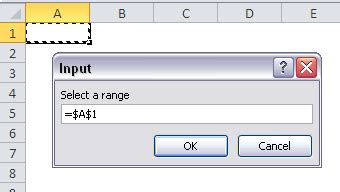 Excel In Your Office VBA Application InputBox