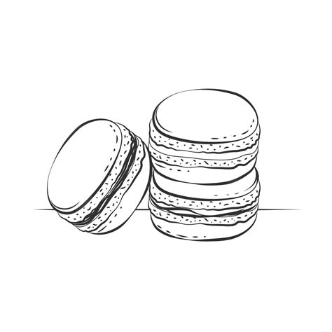Ilustración De Dibujo De Macarrón Dibujado A Mano Vector Gratis