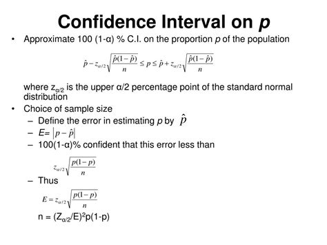 Ppt Statistical Intervals For A Single Sample Powerpoint Presentation Id3511668