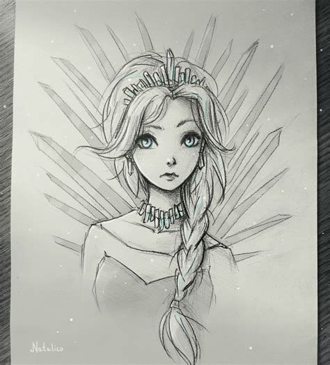 Ice Queen By Natalico On Deviantart Queen Drawing Girly Drawings