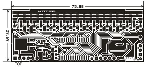 BAR GRAPH VOLT METER RANGE 0 5V DC PCB TOP Electronics Lab Com