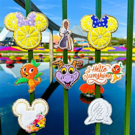 Epcot Flower And Garden Patch Violet Lemonade Patch Orange Bird Patch Epcot Patch Epcot Bag