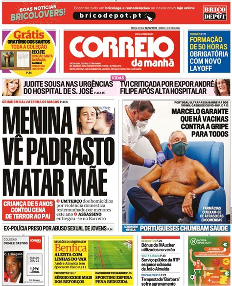 Capa Correio da Manhã outubro capasjornais pt