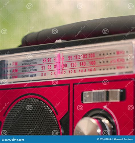 Analog Tuning Scale Of Radio Frequency Royalty Free Stock Image