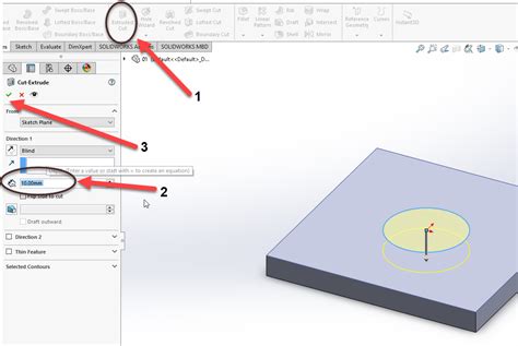 Cara Menggunakan Extrude Cut Pada Solidworks FreeOneTutorial