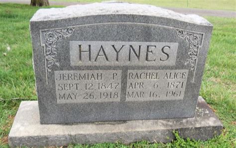 Rachel Alice Grider Haynes 1871 1961 Memorial Find A Grave
