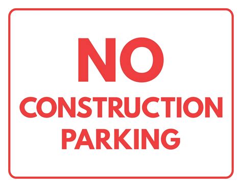 Free Printable No Parking Sign Templates [pdf] With Arrow
