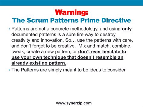 Effective Daily Scrum Patterns Ppt