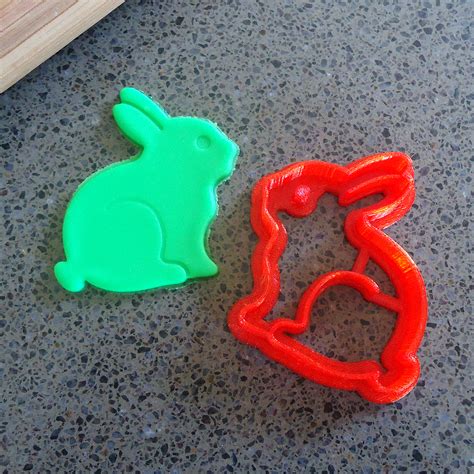 3D Printed Bunny Cookie Cutter Felt