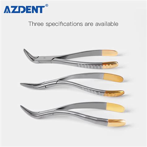 Dental Residual Root Tweezers Tooth Extraction Forceps Curved Maxillary Mandibular Teeth