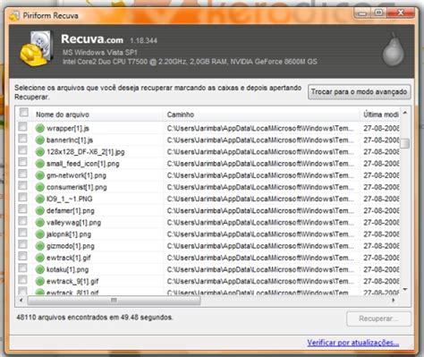 Recupere Arquivos Apagados Do Seu HD Recuva