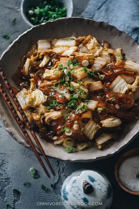 Chinese Napa Cabbage With Glass Noodles Omnivores Cookbook