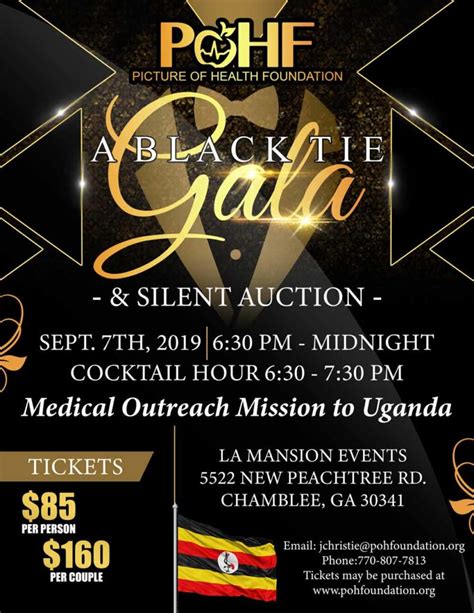 Annual Black Tie Gala 2019 Picture Of Health Foundation