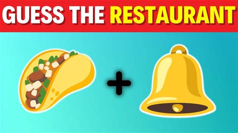 Guess The Fast Food Place By Emoji Food Quiz YouTube