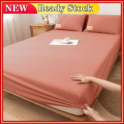 3 In 1 Plain Bedsheet No Lukot No Gusot Bedsheet Singlequeenking Size