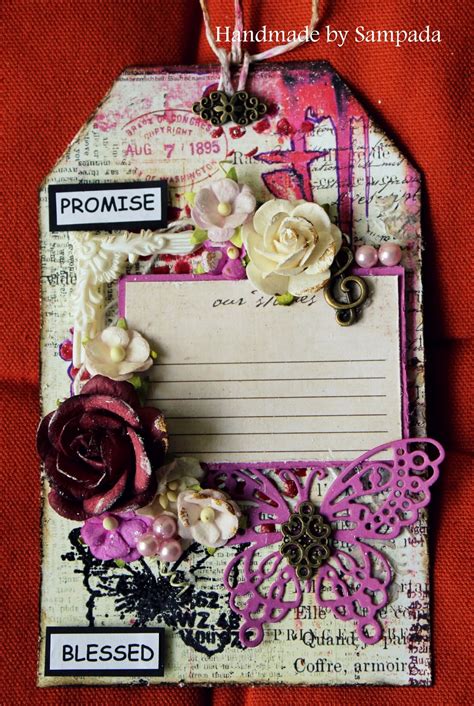 Crafters Corner Mixed Media Tags Creating Basic Mixed Media Backgrounds Stamping Heat