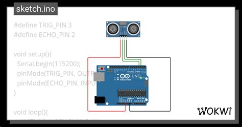 Sensor Jarak Wokwi Esp32 Stm32 Arduino Simulator
