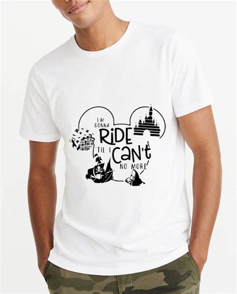 Original Disney Mickey Mouse Im Gonna Ride Til I Cant No More Shirt