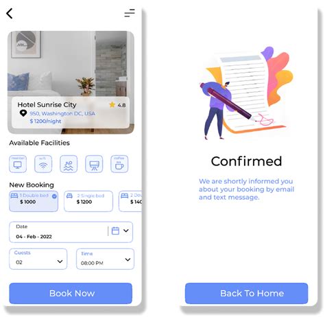 Reservation Ui Mobile Figma