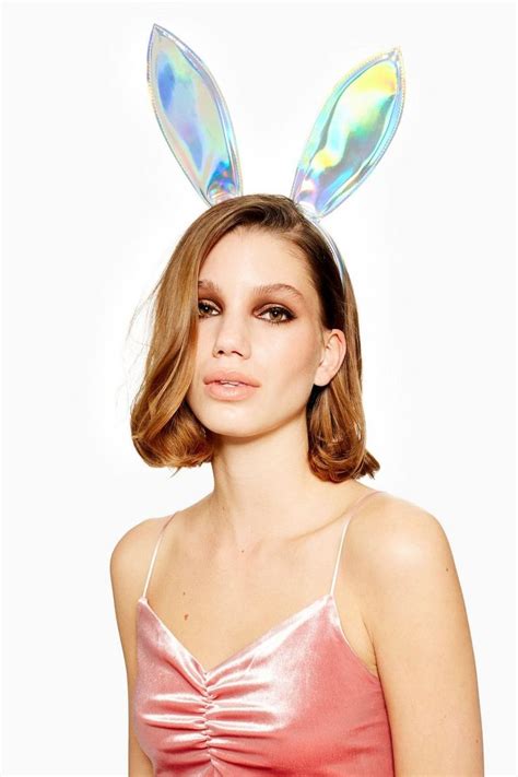Halloween Iridescent Bunny Ears Topshop Usa Ear Headbands Hair