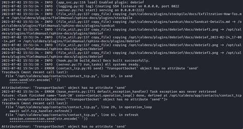 Manx Page Wont Load Attributeerror Transportsocket Object Has No Attribute Send · Issue