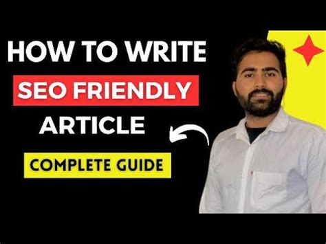 How To Write SEO Friendly Article SEO Friendly Article Kaise Likhe
