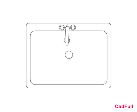 Kitchen Sink Cadfull Free Autocad Blocks