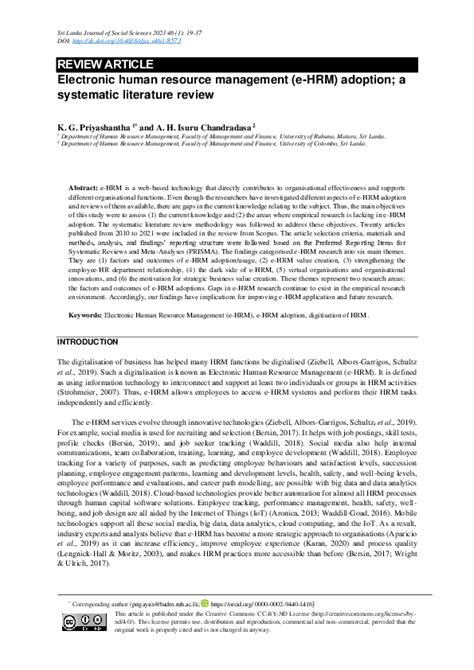 Pdf Electronic Human Resource Management E Hrm Adoption A