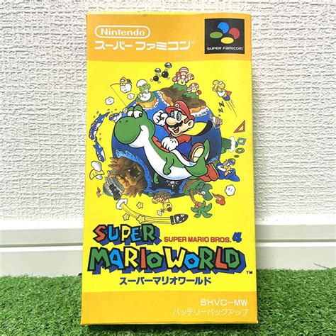 【未使用】激レア未使用品 任天堂 スーパーファミコン スーパーマリオワールド Shvc Mw Super Mario World ニンテンドー