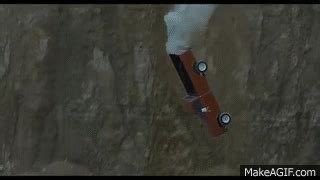 Car Cliff Explosion 
