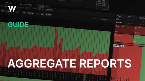 Aggregate Reports Gto Wizard Help