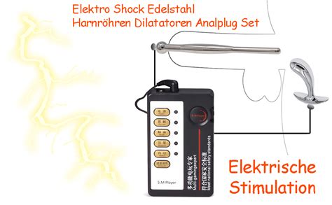 Jinqian Elektro Shock Edelstahl Harnröhren Dilatatoren Analplug Set