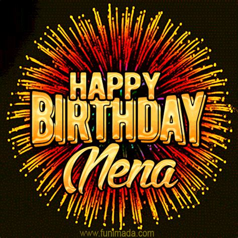 Happy Birthday Nena Rainbow Fireworks  Download On