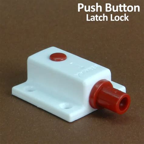 FURNITURE LOCK PUSH Button Tubular Table Door Locking Mechanism Camper Caravan PicClick UK