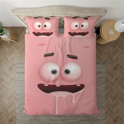 Funny Spongebob Squarepants T For Fan Patrick Star Duvet Quilt Bed