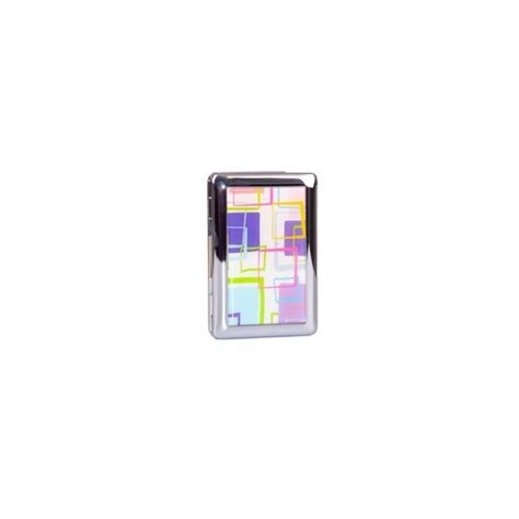 Porte carte inox carré multicolores Cdiscount Bagagerie Maroquinerie