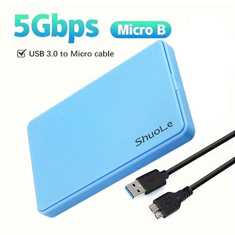 ShuoLe Hard Disk Case With LCD Display For SATA HDD SSD Enclosure USB Hard Disk Drive Case