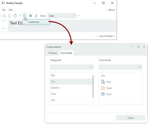 Get Started With Toolbars Avalonia UI Controls Documentation