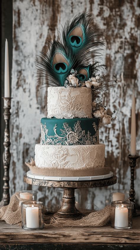 53 Peacock Wedding Cake Ideas For Elegant Celebrations