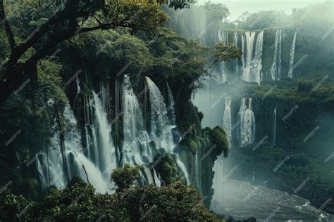 Iguazu Falls A Stunning Natural Vista At Brazilargentina Border