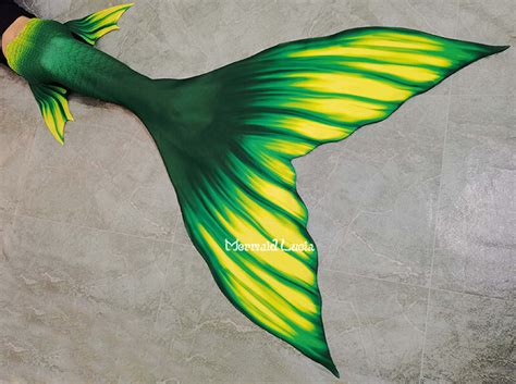 Fantasy Illusion Mermaid Tail Color 8 Green Yellow Mermaid Lucia Official