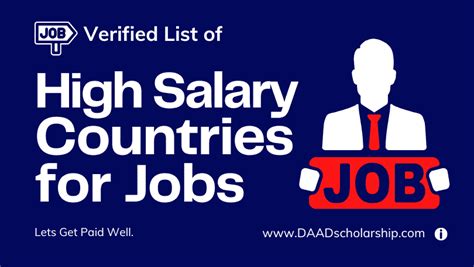 Countries Paying Massive Salaries In 2023 Average Salaries Daad