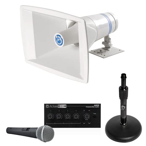 Public Address Sound System With Indoor Outdoor Atlas Sound Paging