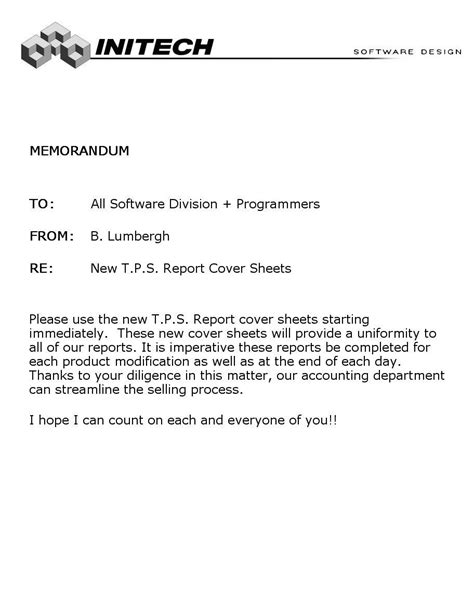 Initech Tps Report Pdf