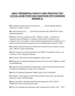 Adult Residential Facility Arf Practice Test Paper 2026 Questions